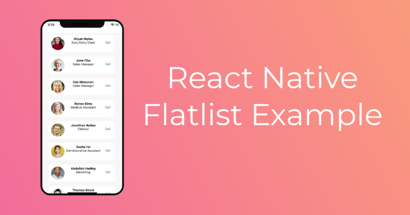 Flatlist Example In React Native - React Native Master