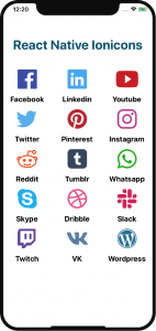 React Native Ionicons Example - React Native Master